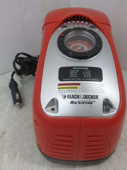 Black & Decker Air Compressor AS1300 Inflator with Car Plug In and Wall ...