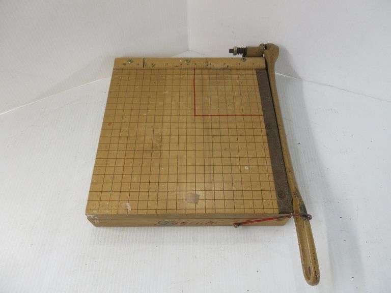 Older Ingento Paper Cutter, Made by Ideal School Supply Company, Made ...
