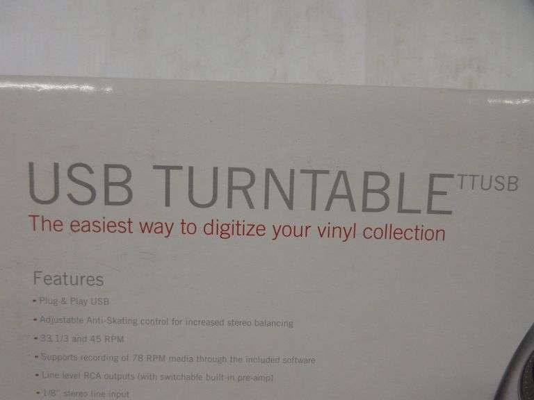 Ion USB Turntable, TTUSB with EZ Vinyl Converter for Digitizing Vinyl ...