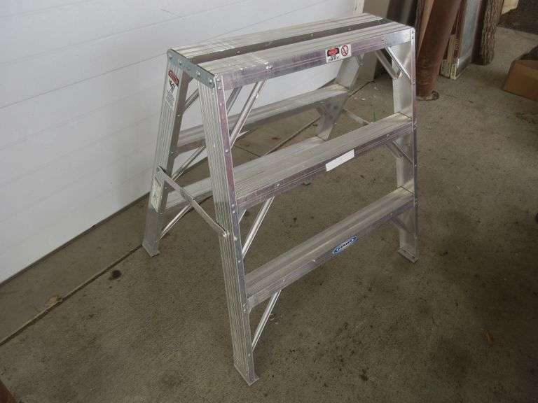 Werner 3' Type 1A Extra Heavy Duty Professional Aluminum Step Ladder ...
