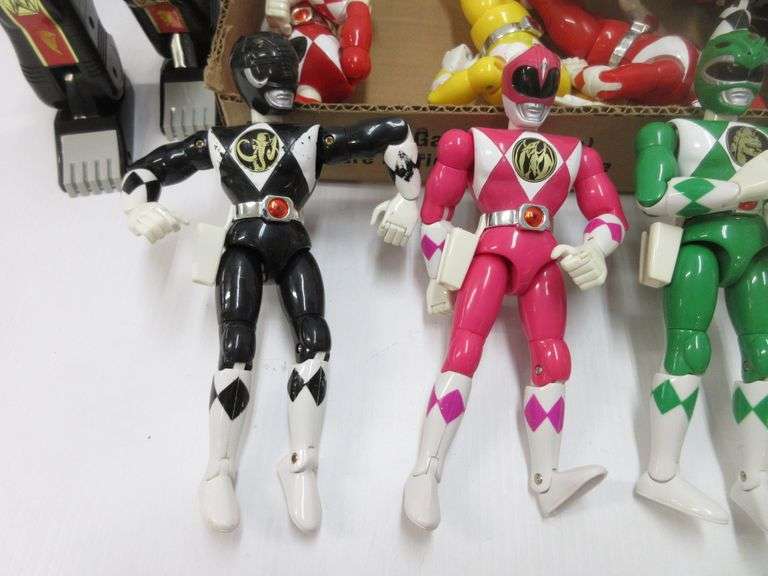Power Rangers 1990's, 8"H, have some wear - Albrecht Auction Service