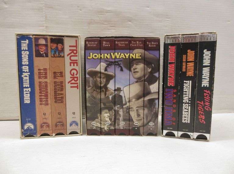John Wayne VHS Tape Collection - Albrecht Auction Service