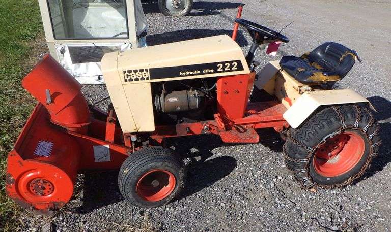 Case 222 tractor with a 38" snow blower, ran well but now has no spark ...