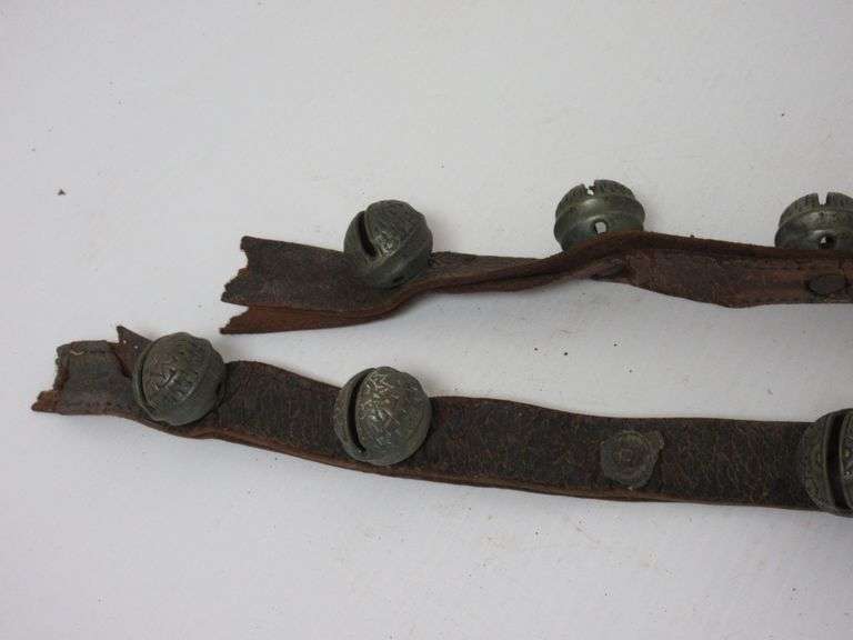String of sleigh bells, belt- 46"L - Albrecht Auction Service