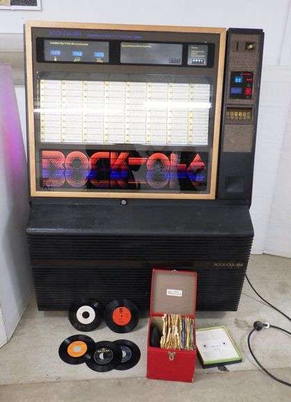Rock-Ola 484 Jukebox with keys, 40"W x 25"D x 55"H - Albrecht Auction ...