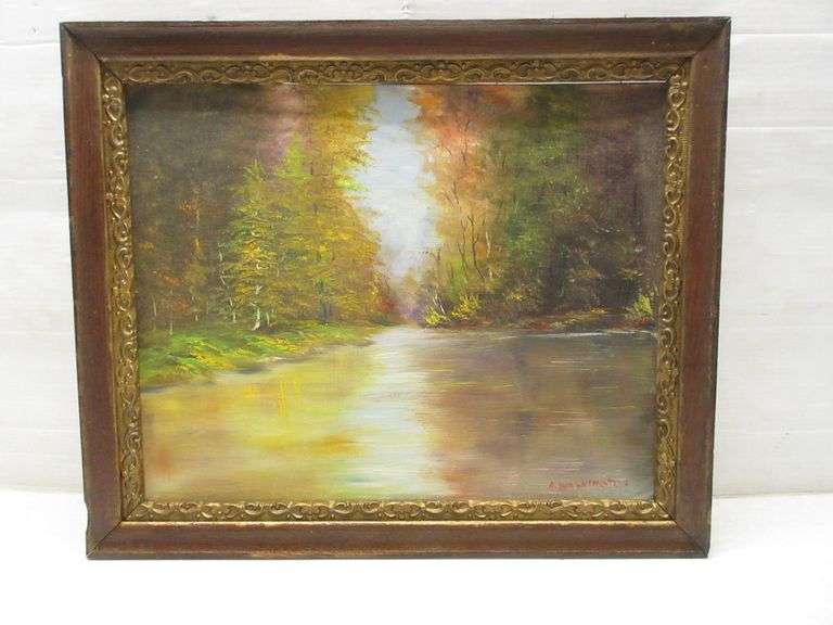 16" x 20" Painting by Al Washington, Al Washington was a Flint Area ...