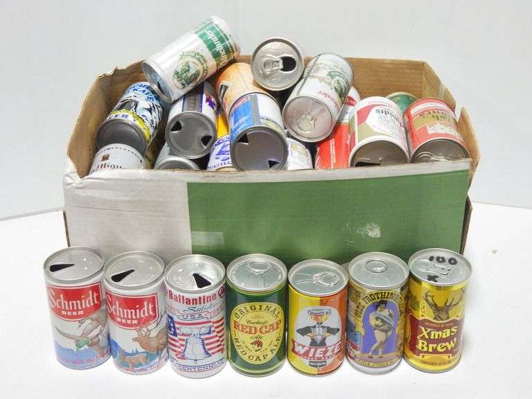 Older empty beer cans, various conditions, most are in great shape ...
