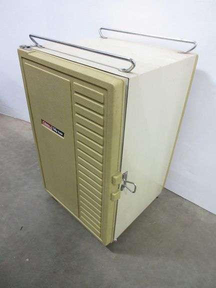 Coleman 3-Way Cooler, 16"W x 16"D x 26"H, works - Albrecht Auction Service