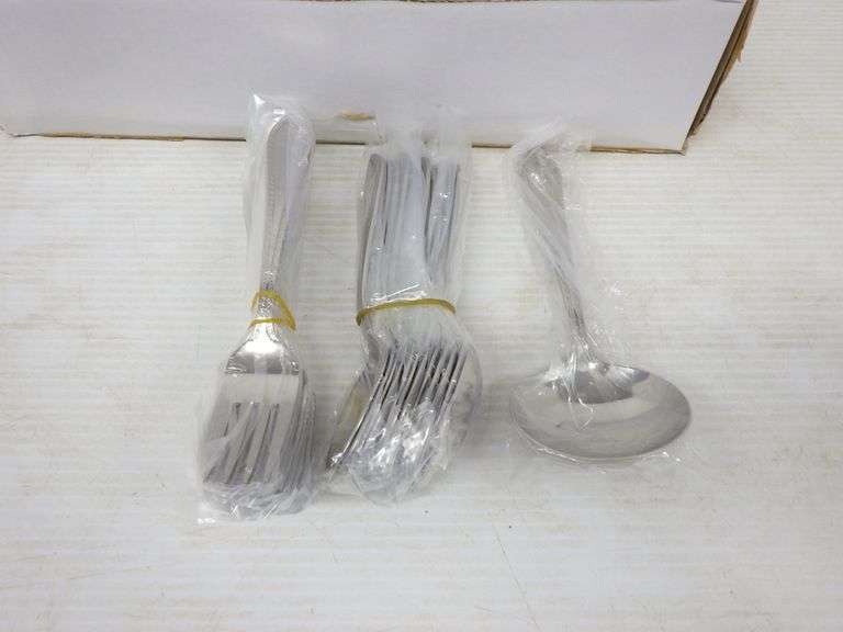 (107) Pieces of Reed and Barton stainless steel flatware set ...