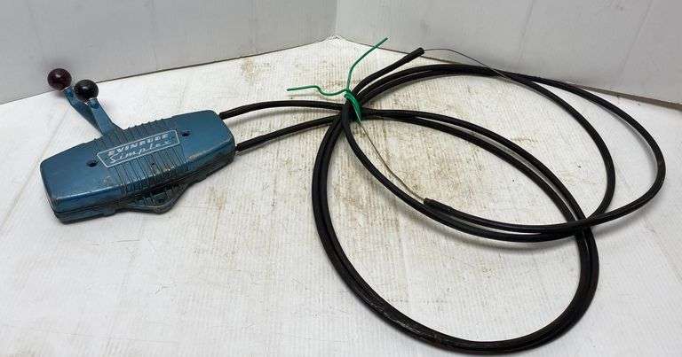 Vintage 1950's Evinrude simplex motor controllers with cables ...