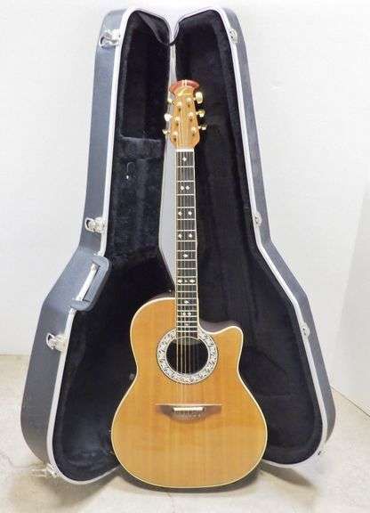 Ovation round back guitar with case, model 1767 Legend, great - Albrecht Auction Service