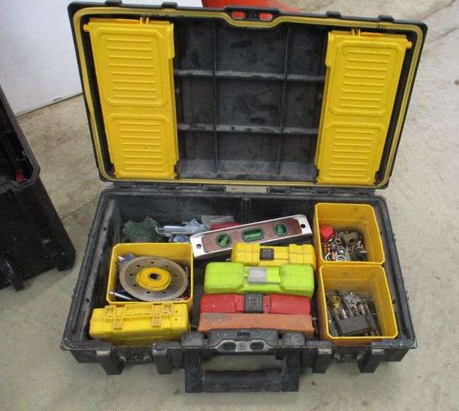 Stackable tool carrie, 4-units, 3-Craftsman, and 1- DeWALT, with ...