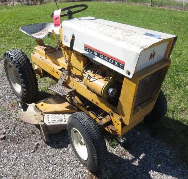 International Harvester Cub Cadet 70 HP Tractor, blade cuts grass ...