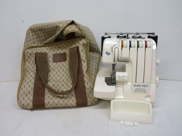 Euro-Pro Sewing Serger machine with bag, model 534DX, no power cord ...