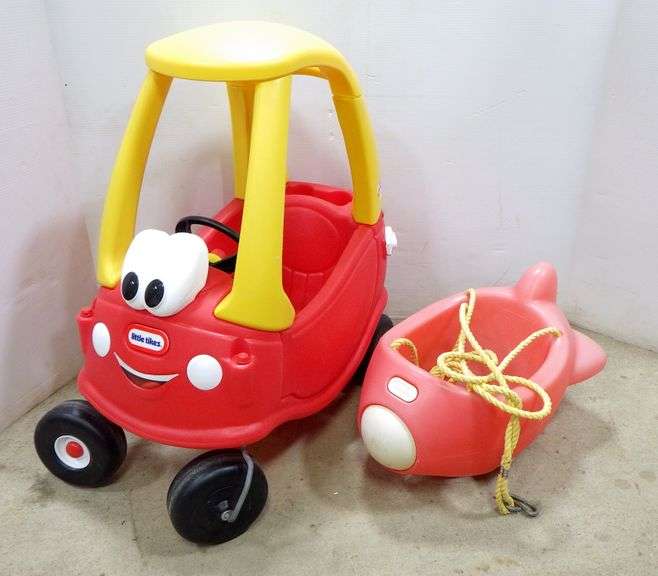 Little Tikes Cozy Coupe, like new; Older Little Tikes outdoor swing ...