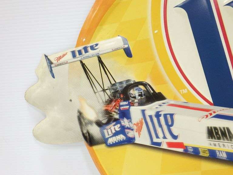Miller Lite Dragster Metal Beer Sign, 29"W x 22"H, used, good ...