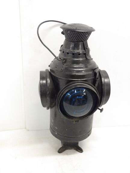 Old railroad light; Signal lantern/switch marker; Dressel kerosene ...