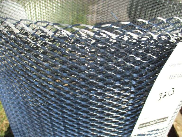 (3) Sheets of cement galvanized steel netting - Albrecht Auction Service
