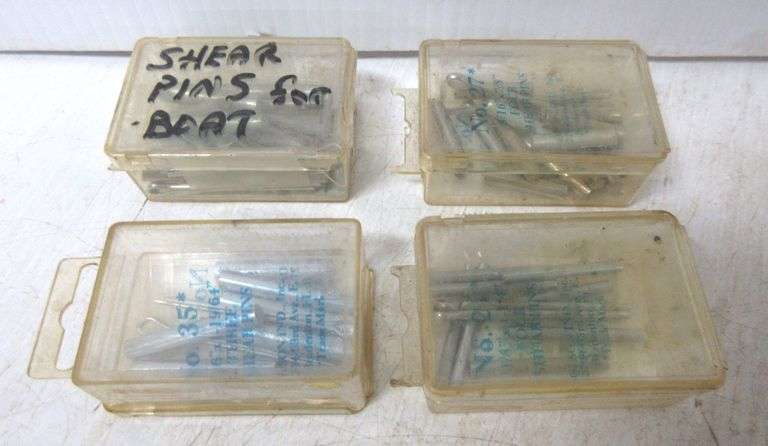Over (50) Various size boat motor shear pins and keys - Albrecht ...