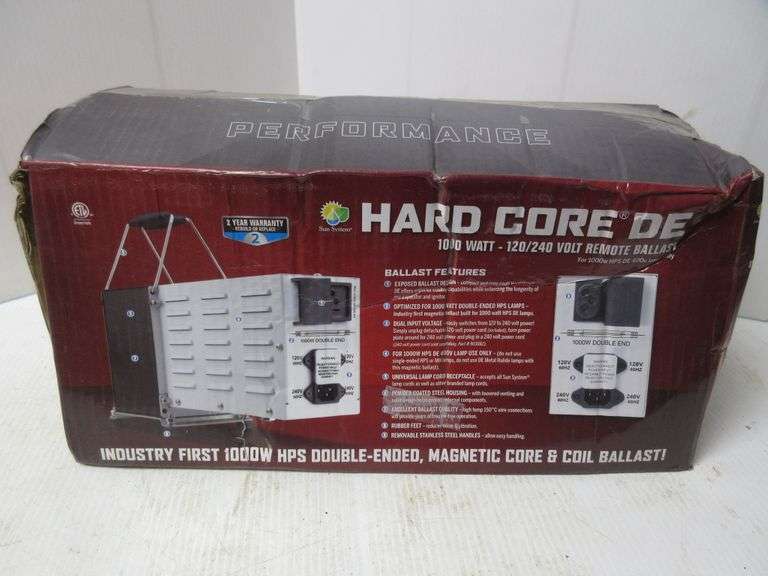 Sun System hard core DE, 1000W, 120/220V remote ballast, industry first ...