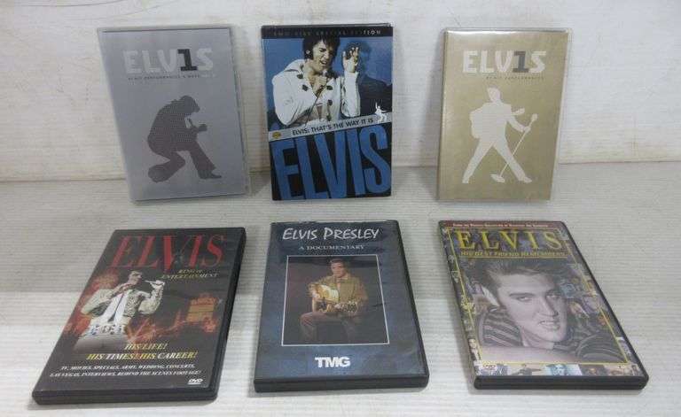 (6) DVDs on Elvis Presley, include: Elvis: That's the Way it Is, sealed ...
