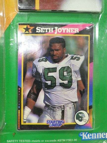 Seth Joyner collectible figure with card - Albrecht Auction Service