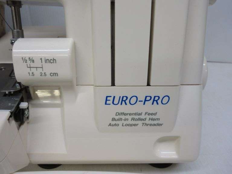 Euro-Pro Sewing Serger machine with bag, model 534DX, no power cord ...