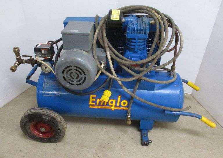 Emglo Air Compressor, heavy duty, 2.0HP, 230-115V, comes with hose ...