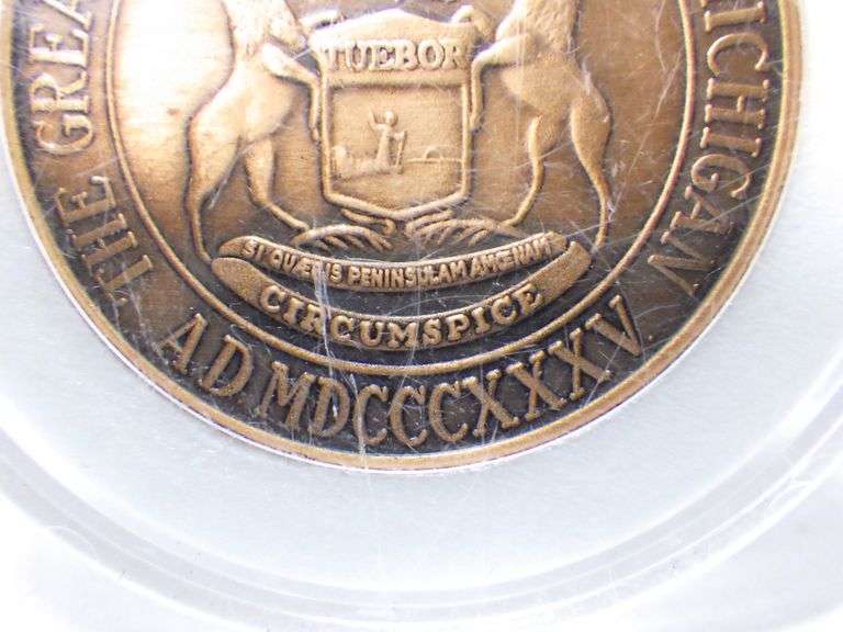 Strait of Mackinac, Michigan coin, in good condition - Albrecht Auction ...