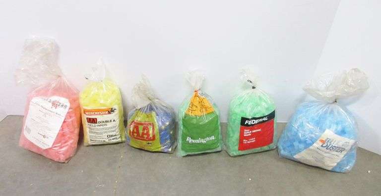 (1,500) Count, 12-gauge plastic wads, plus (100) 12-gauge hulls ...