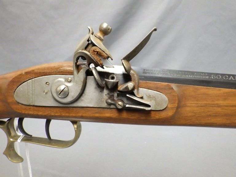 Thompson Center Fire Hawkins Flintlock, .50 Caliber, with Pouch, Extra ...