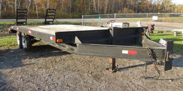 1991 Hurst 18' drop deck trailer, VIN: 1H9T31822M1057017, 12,000 lb ...