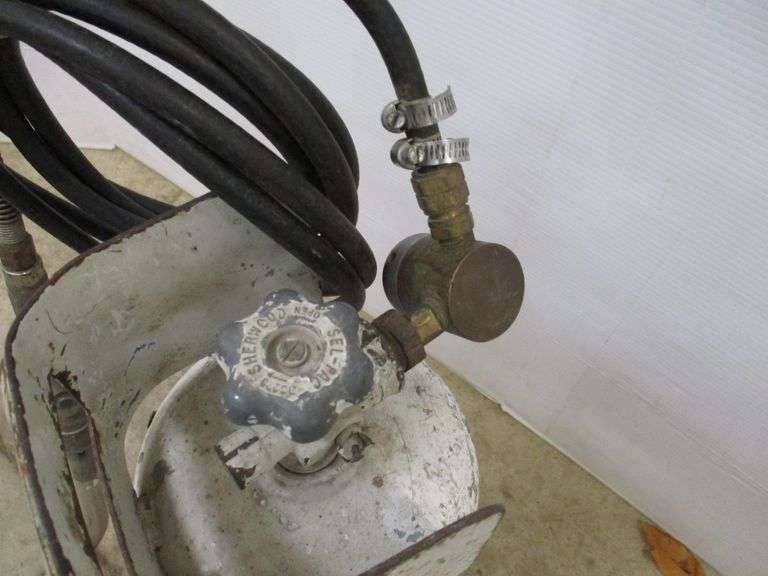 Propane torch rig, includes: One- 6 lb, LP tank; One- Propane regulator ...