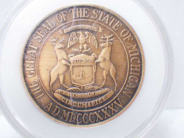 Strait of Mackinac, Michigan coin, in good condition - Albrecht Auction ...