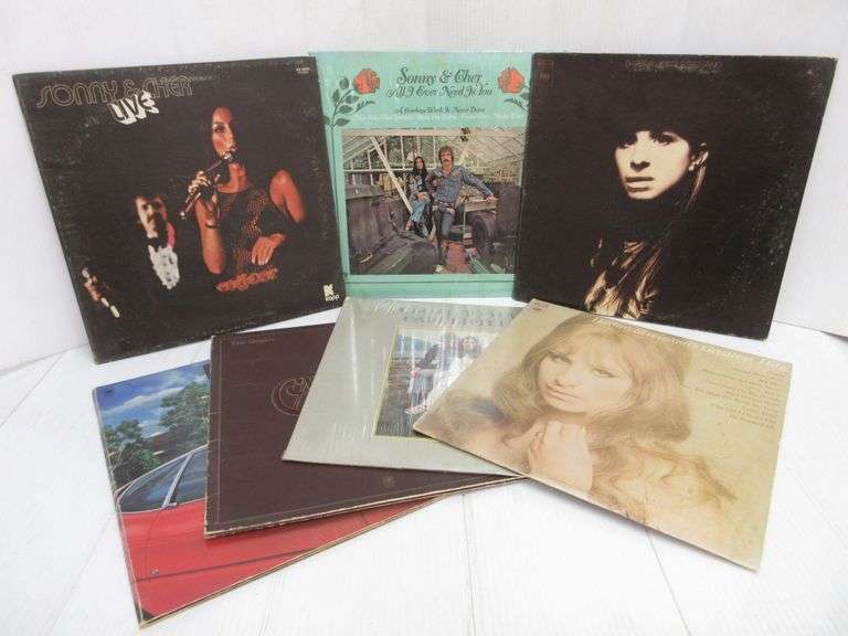 (7) Older soft rock albums/records, includes: Sonny and Cher ...