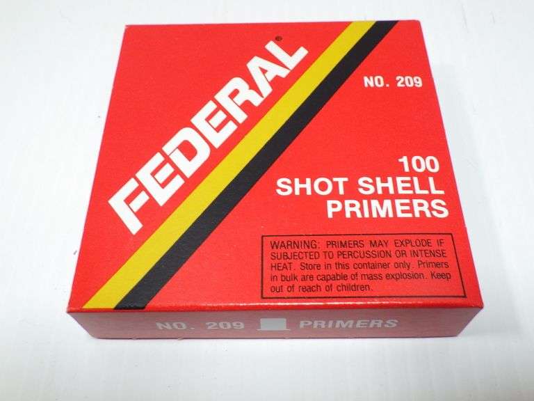 (1,000) Federal No. 209 shotshell primers - Albrecht Auction Service