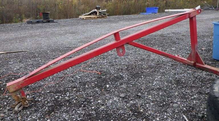 3-Point boom/lift, in good condition - Albrecht Auction Service
