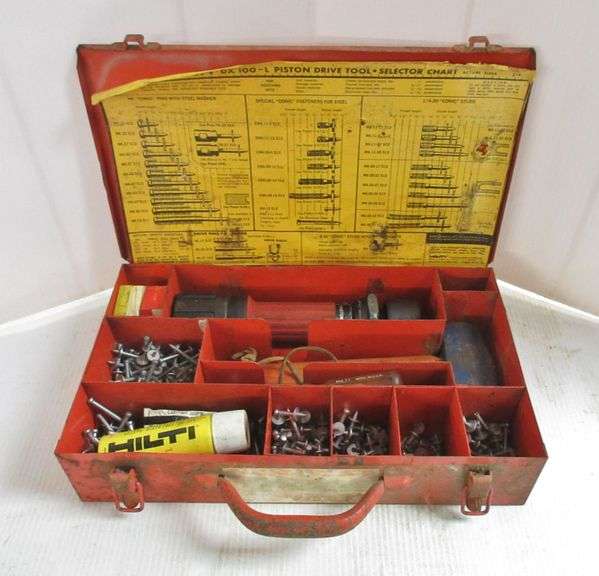 DX100L Hilti 25-caliber single shot powder actuated drive fastening ...