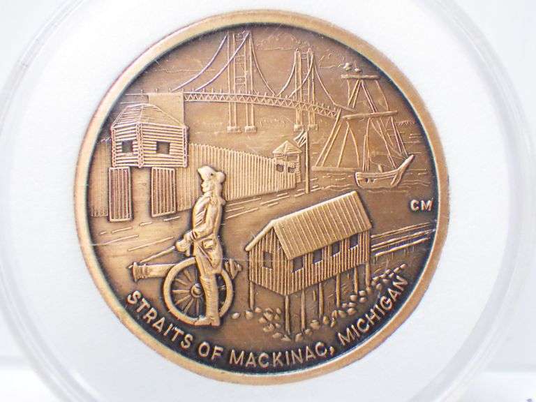 Strait of Mackinac, Michigan coin, in good condition - Albrecht Auction ...