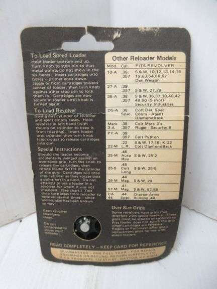 HKS revolver speedloader, model MK 3-A, new - Albrecht Auction Service