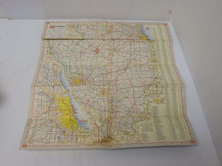 Vintage gas station maps from the 1950s to 1970s, include: Shamrock, D ...