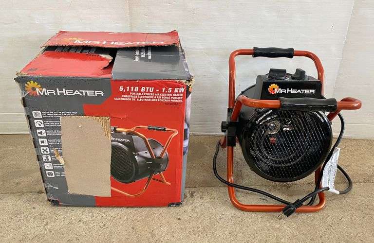 Mr. Heater portable forced air electric heater, MH165 FAET, 120V, 1500W ... Mr. Heater portable forced air electric heater, MH165 FAET, 120V, 1500W ...