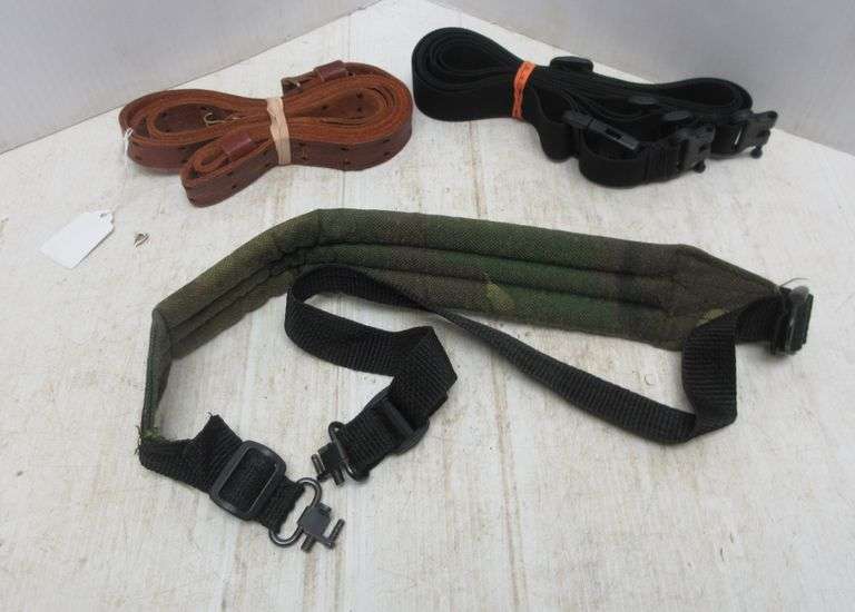 (3) Various gun slings, good condition - Albrecht Auction Service