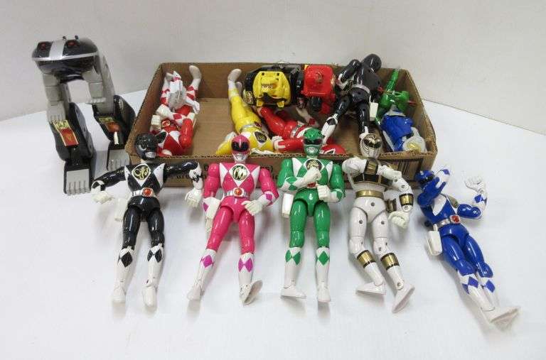 Power Rangers 1990's, 8"H, have some wear - Albrecht Auction Service