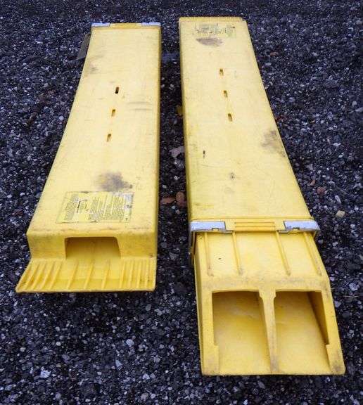 Pair of Highland ramps, 750 lb. max load, 12" x 57", good - Albrecht ...
