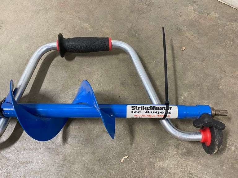Strike Master ice auger, has adapter so you can use a battery drill for ...