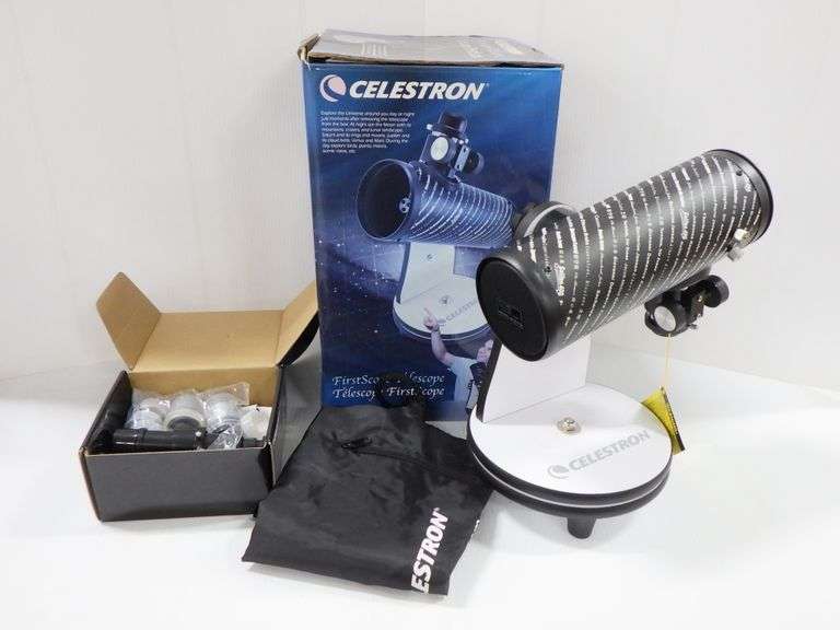 Celestron firstscope telescope, model no. 21024, nice - Albrecht Auction Service