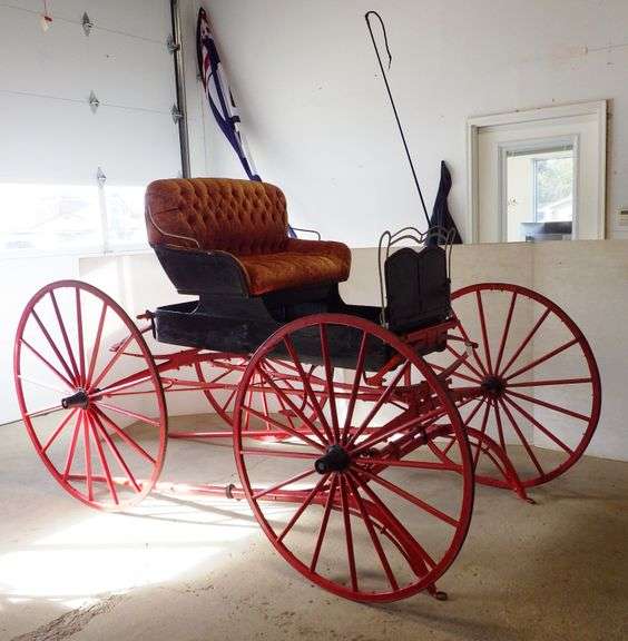 One-Horse buggy/carriage, made by D.T. Bohon of Harrodsburg, KY ...