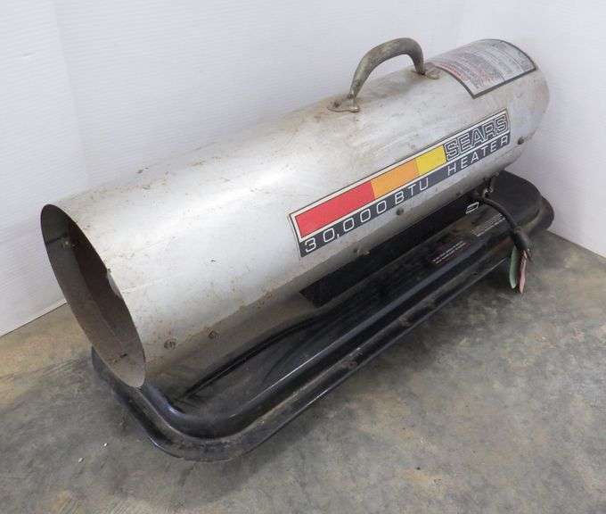 Sears 30,000 BTU heater, model 583.409910, works - Albrecht Auction Service