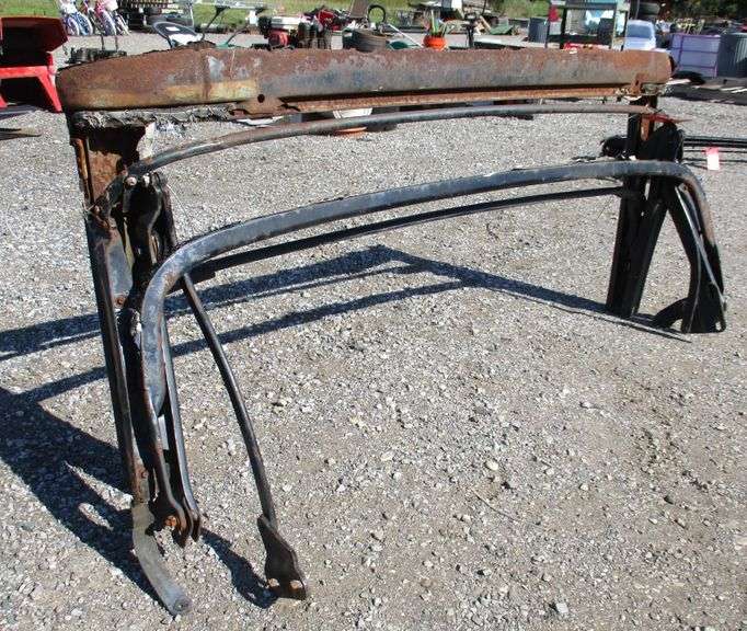 1961-64 Chevy Impala convertible top frame assembly, top panel has rust ...